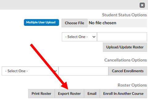 How to manage course Rosters